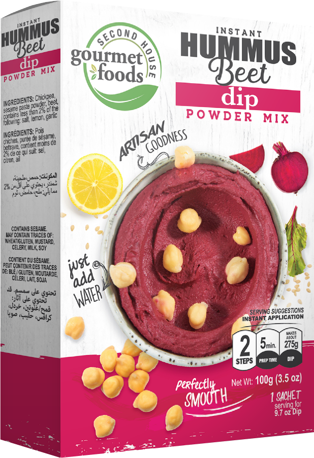 Second House Products - Instant Hummus Beet Dip Mix
